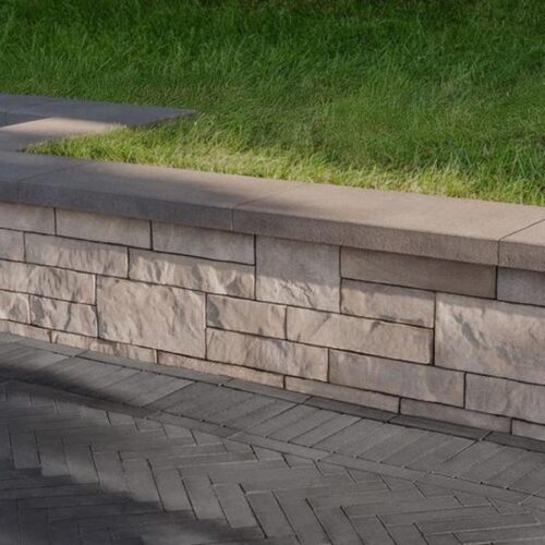 Techo, Brandon Wall 180 Champlain Grey - Lurvey Landscape Supply