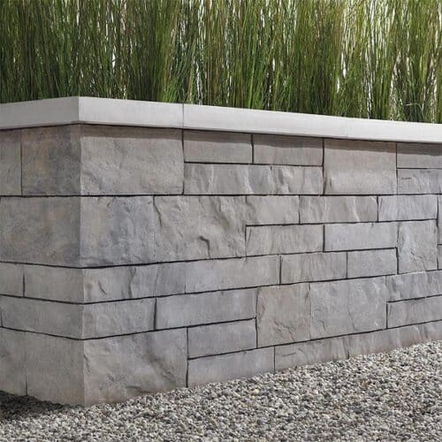 Techo, Brandon Wall 90 Champlain Grey - Lurvey Landscape Supply